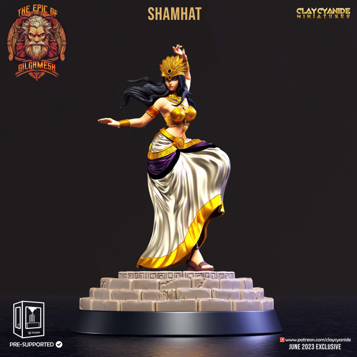 3D Printable Shamhat by Clay Cyanide Miniatures