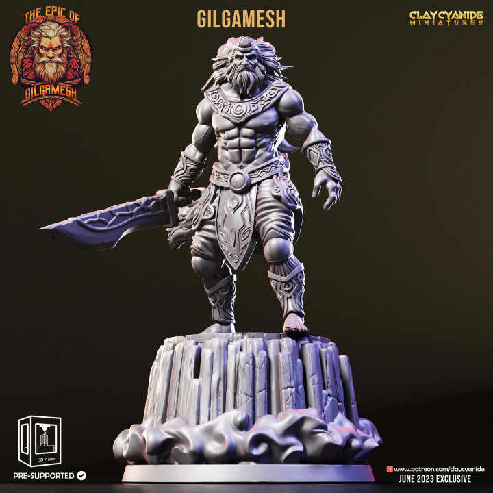 3D Printable Epic of Gilgamesh by Clay Cyanide Miniatures