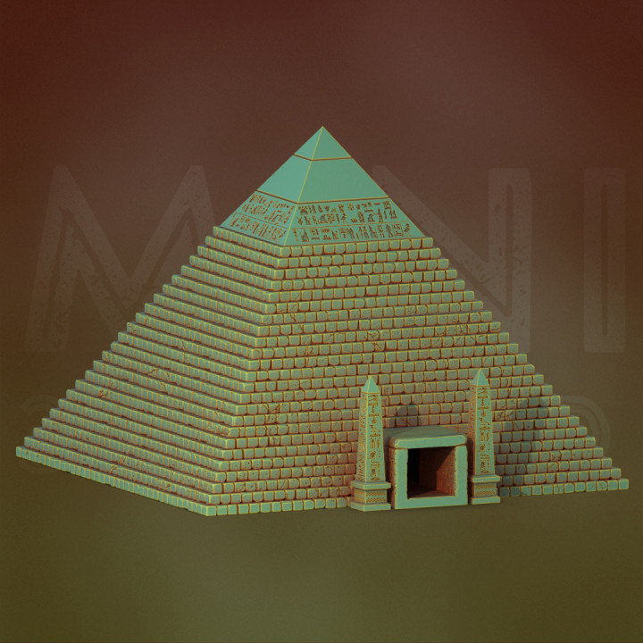 3D Printable Ancient Egyptian Pyramid | A Mini 3D World by Unchained Games
