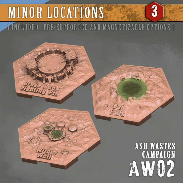 3D Printable AW02 MINOR LOCATIONS by PopovLaboratory