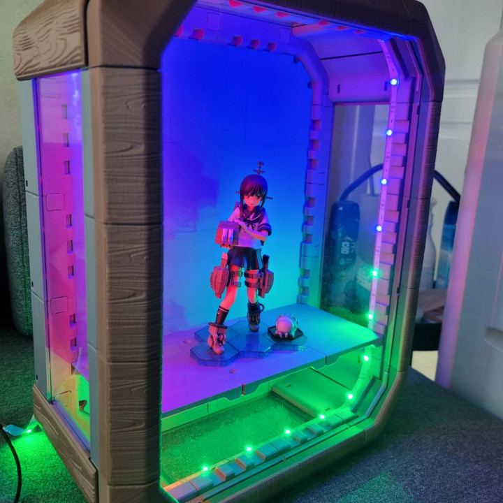 3D Print of Omni 1 - Modular Display Case by Zivel
