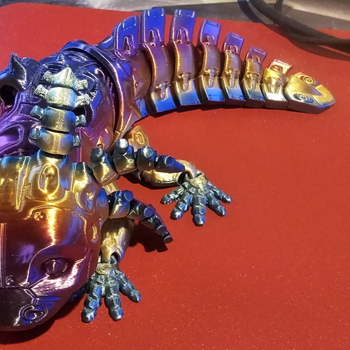 3D Print of RoboLotl - Robot Axolotl, Print-In-Place Body, Snap-Fit ...
