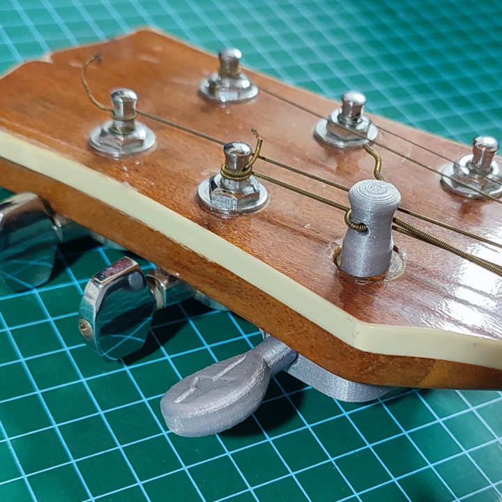 3D Printable GUITAR TUNERS that actually work!! version 2 by noamtsvi ...