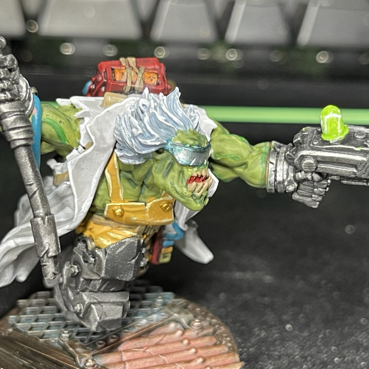 3D Print of Orc Crazy Scientist by Stealthman1983