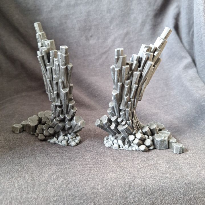 3D Print of BASALT PORTAL WITH ITS WATER EFFECT by Borghast