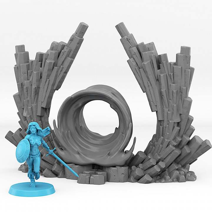 3D Printable BASALT PORTAL WITH ITS WATER EFFECT by Fantastic Portals ...
