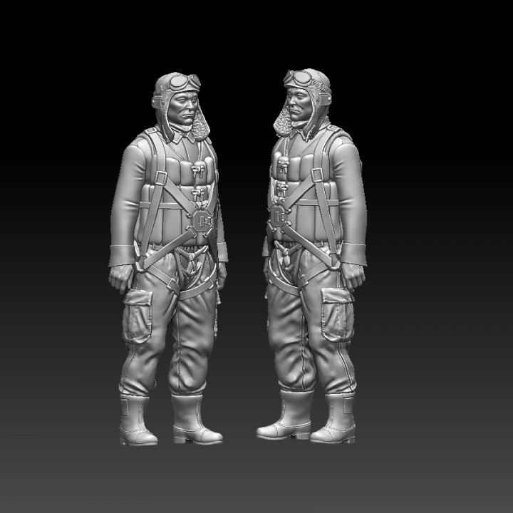 3D Printable japan pilot by Dmitry Tishchenkov