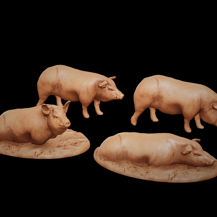 3D Printable Farm Animals #3 by Key Capas