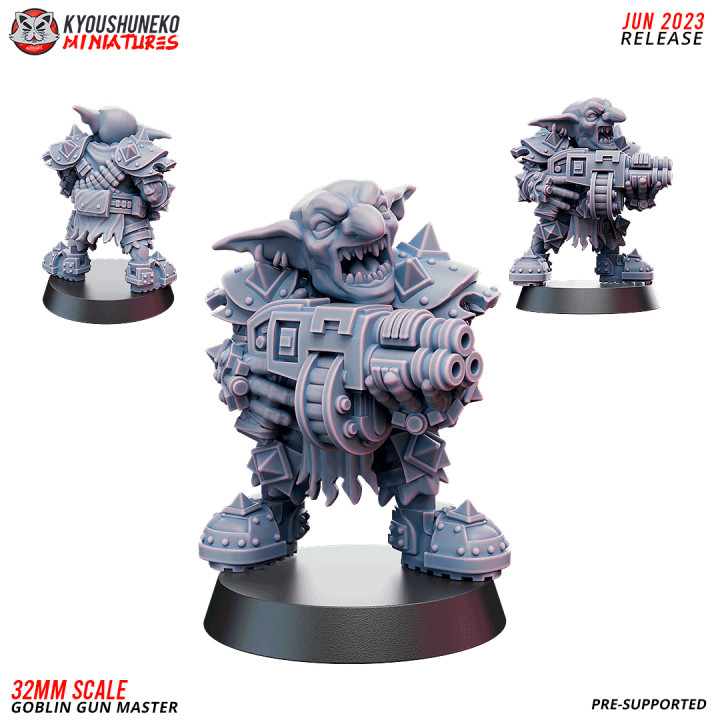 3D Printable Goblin Gun Master by Kyoushuneko Miniatures