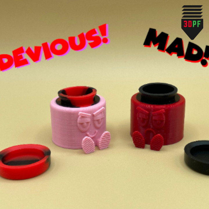 3D Printable Chill Buddy Jr 5ml Silicone Container by MysticMesh3D