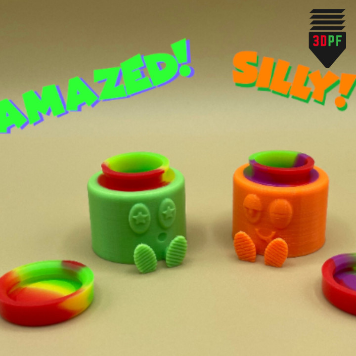 3D Printable Chill Buddy Jr 5ml Silicone Container by MysticMesh3D