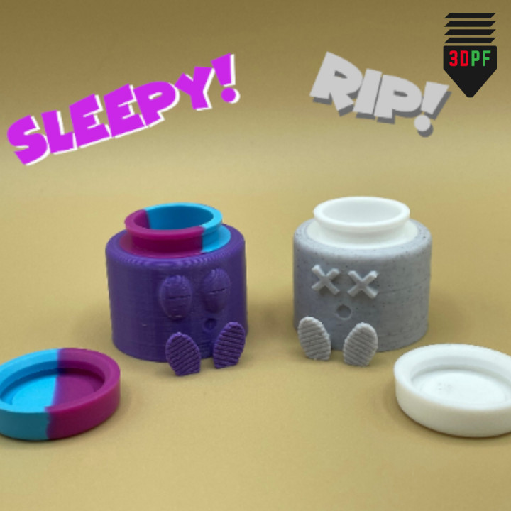 3D Printable Chill Buddy Jr 5ml Silicone Container by MysticMesh3D