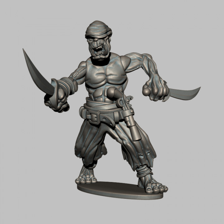 3D Printable Orc Pirates by Wargames Atlantic