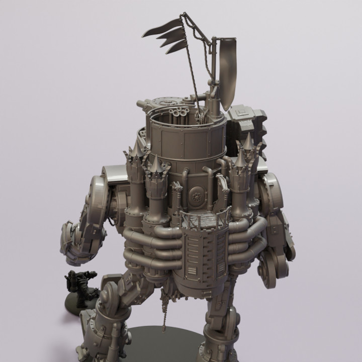 3D Printable Mecha-Gargant - posable, presupported, steampunk mech by ...