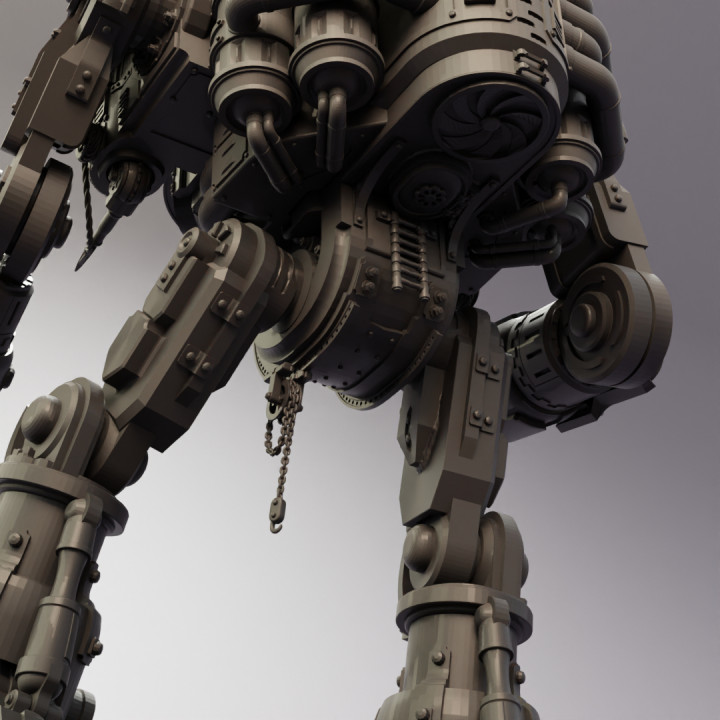 3D Printable Mecha-Gargant - posable, presupported, steampunk mech by ...