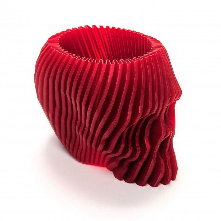 3D Printable Fidget Skull (vase mode!) by Clockspring