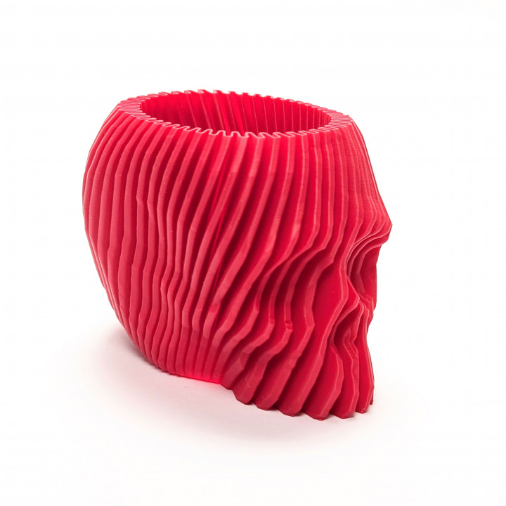 3D Printable Fidget Skull (vase mode!) by Clockspring
