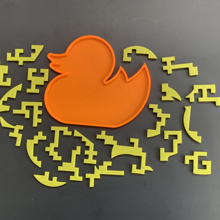 3D Printable Ducky Puzzle by Jordan Dubois