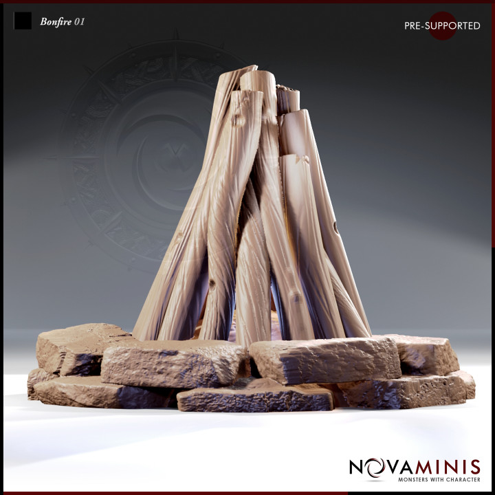 3D Printable Bonfire 01 by NOVAMINIS