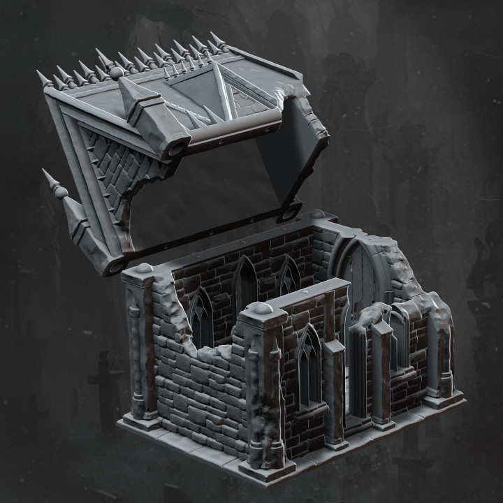 3D Printable Lost Souls III - Crypt Ruins by Monolith Arts