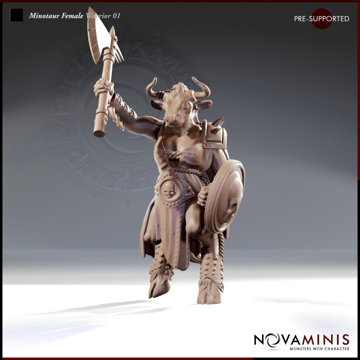 3D Printable The Great Wilderness: Minotaur Tribe [Pack] by NovaMinis