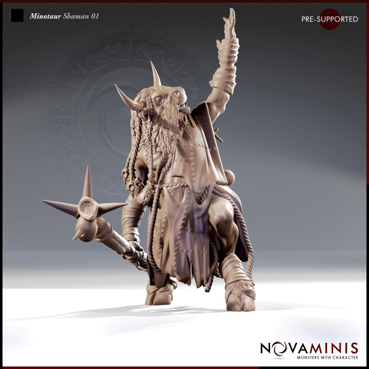 3D Printable The Great Wilderness: Minotaur Tribe [Pack] by NovaMinis