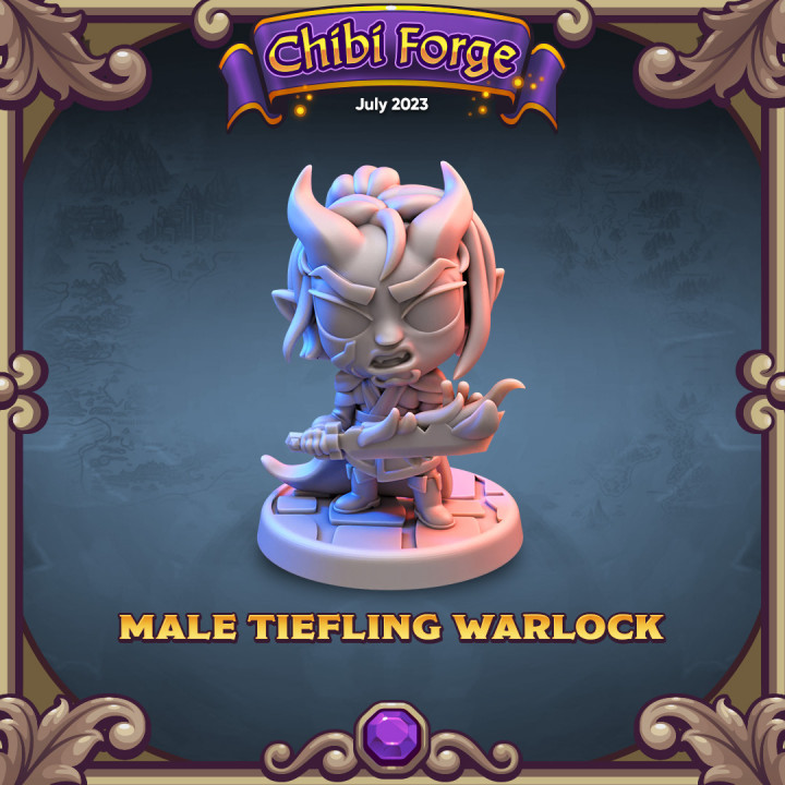 3D Printable Chibi Forge - Release 06 - July 2023 by Titan Forge Miniatures
