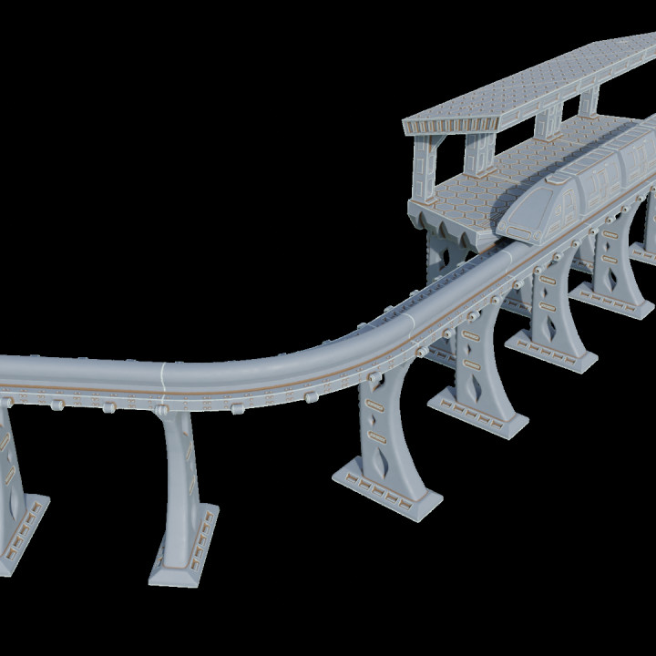 3D Printable Monorail kimondo and riveted by Terrain4Print