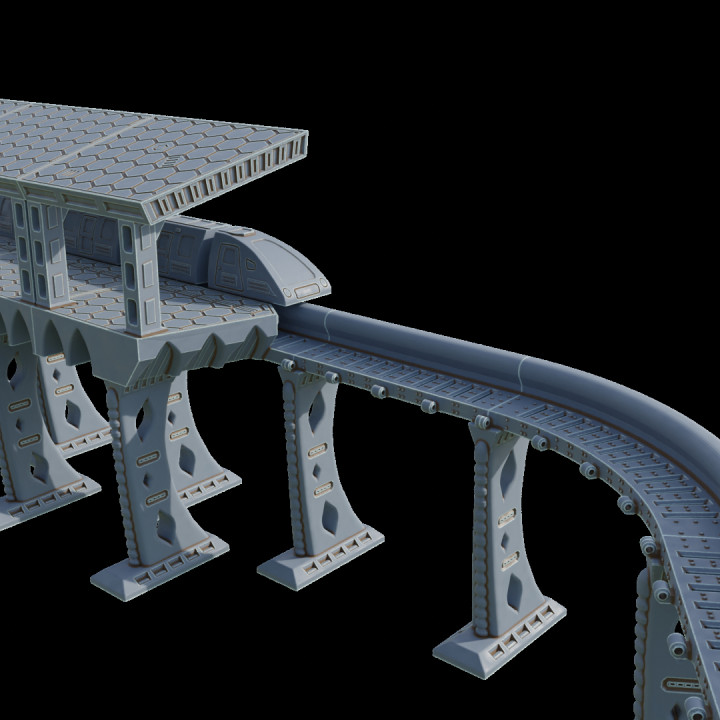 3D Printable Monorail kimondo and riveted by Terrain4Print
