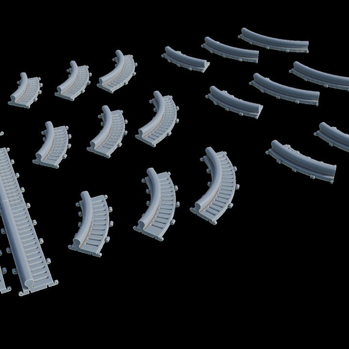 3D Printable Monorail kimondo and riveted by Terrain4Print