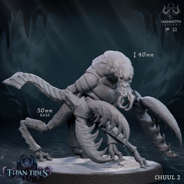 3D Printable Titan Tides Collection (+ 5e Adventure) by Mammoth Factory