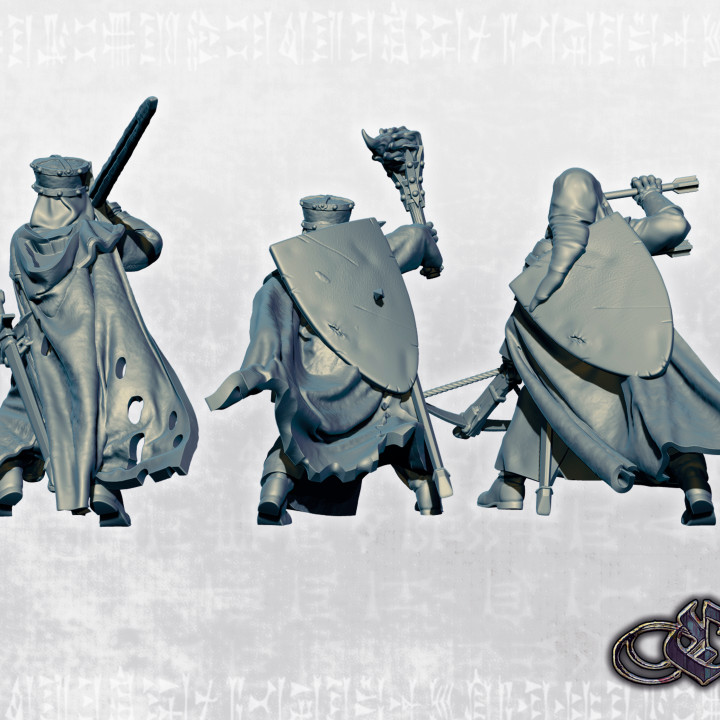 3D Printable Revived Calatrava Knights - Garrison Set - JULY'S TRIBES ...
