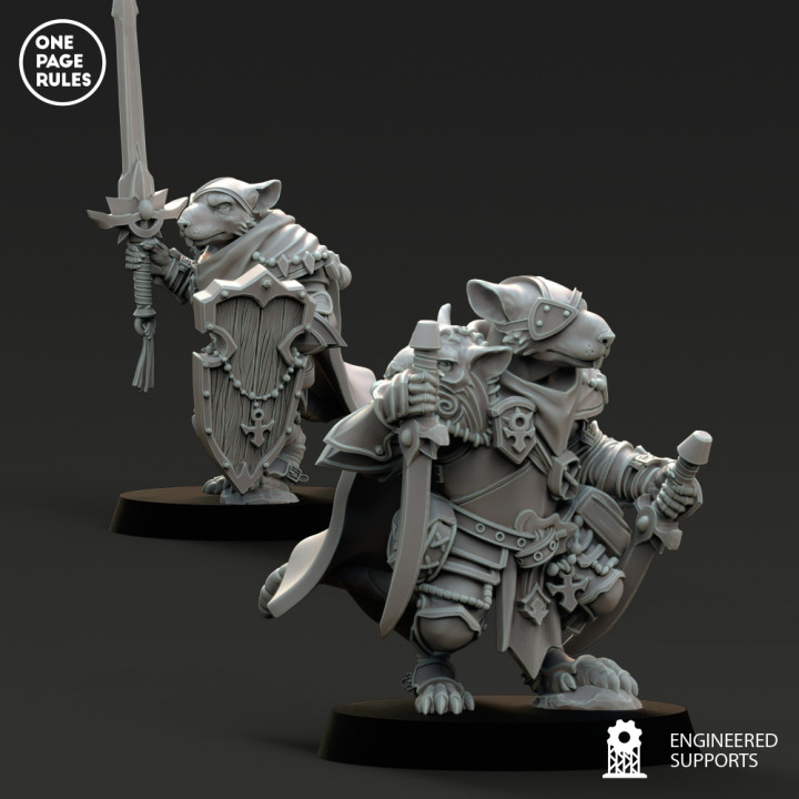 3D Printable Ratmen - Army Bundle #1 by One Page Rules