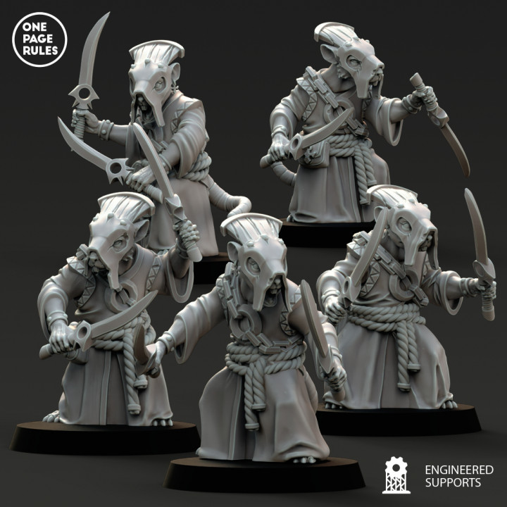 3D Printable Ratmen - Army Bundle #1 by One Page Rules