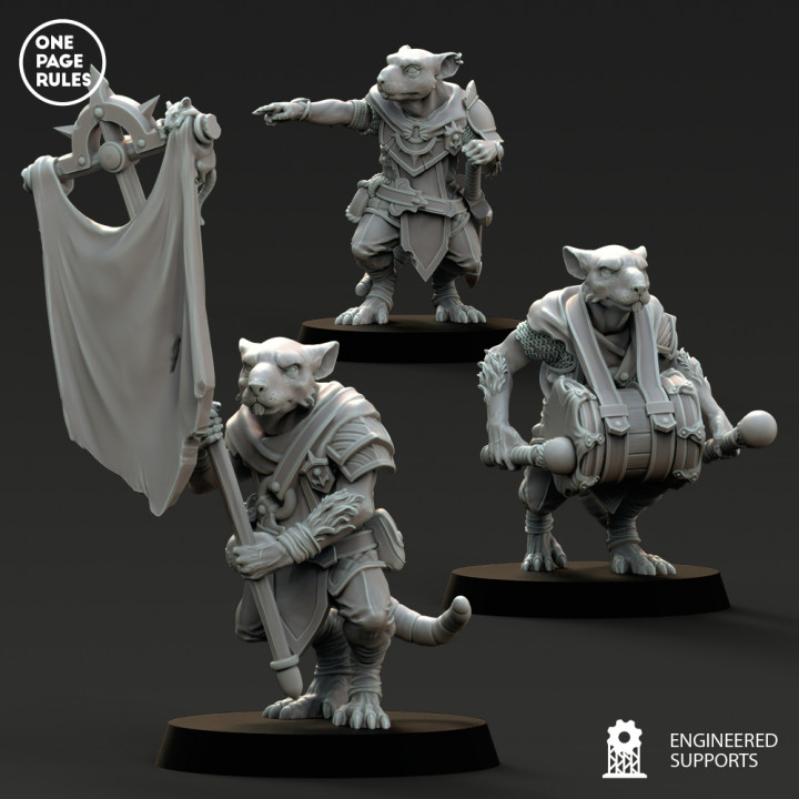3D Printable Ratmen - Army Bundle #1 by One Page Rules