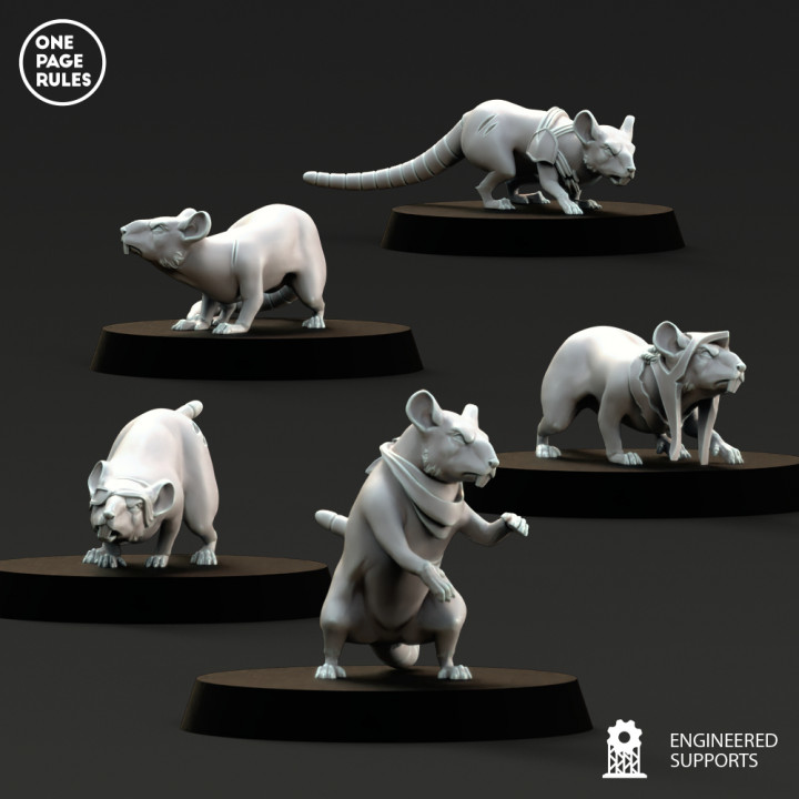 3D Printable Ratmen - Army Bundle #2 by One Page Rules
