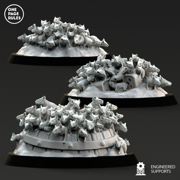 3D Printable Ratmen - Army Bundle #2 by One Page Rules