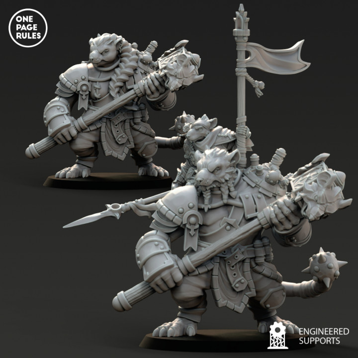3D Printable Ratmen - Army Bundle #3 by One Page Rules