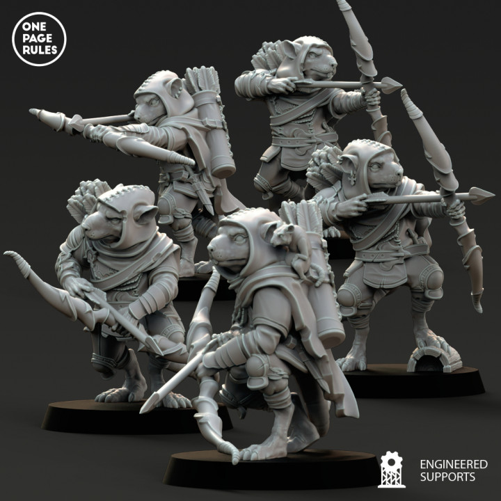 3D Printable Ratmen - Army Bundle #3 by One Page Rules