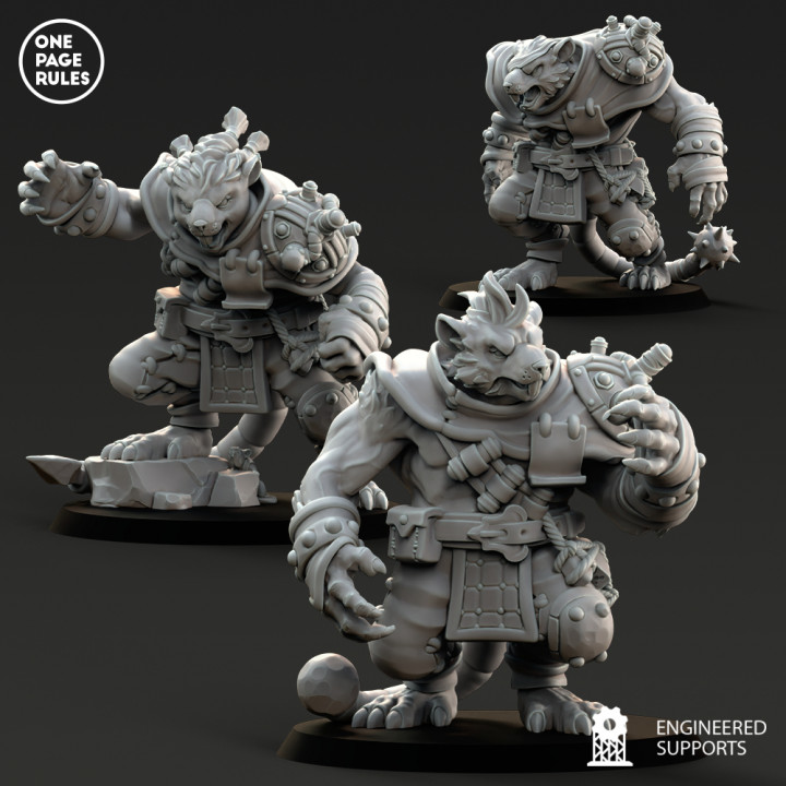 3D Printable Ratmen - Army Bundle #3 by One Page Rules