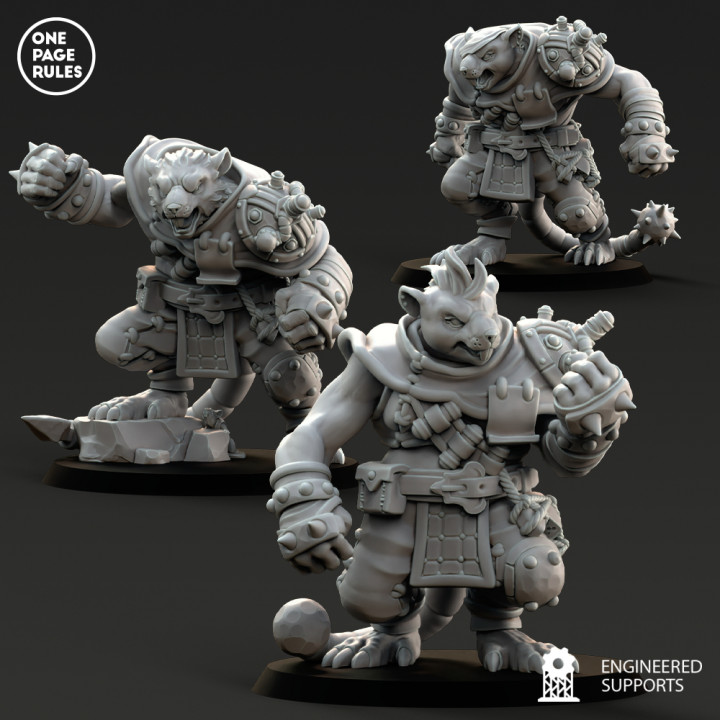 3D Printable Ratmen - Army Bundle #3 by One Page Rules