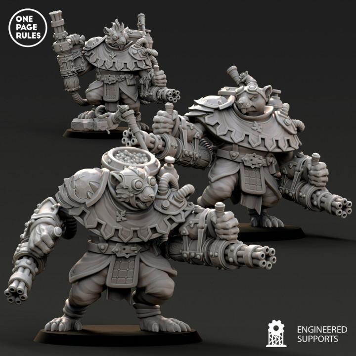 3D Printable Ratmen - Army Bundle #3 by One Page Rules