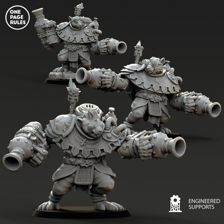 3D Printable Ratmen - Army Bundle #3 by One Page Rules