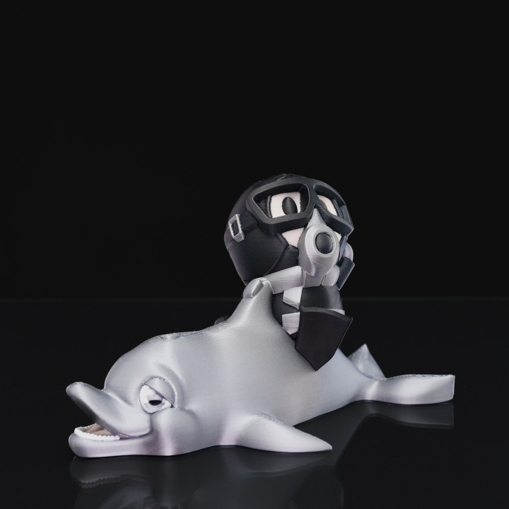 3D Printable Scuba Diver - Justin by Stlflix