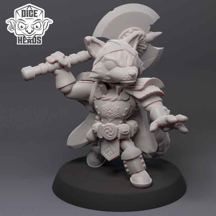 3D Printable Fox Fighters (25mm 10x variants) (pre-supported included ...