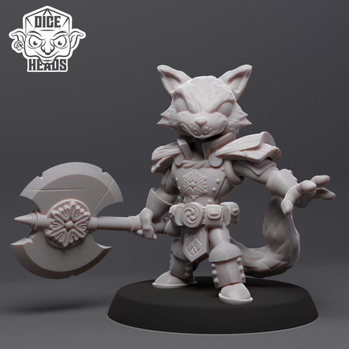 3D Printable Fox Fighters (25mm 10x variants) (pre-supported included ...