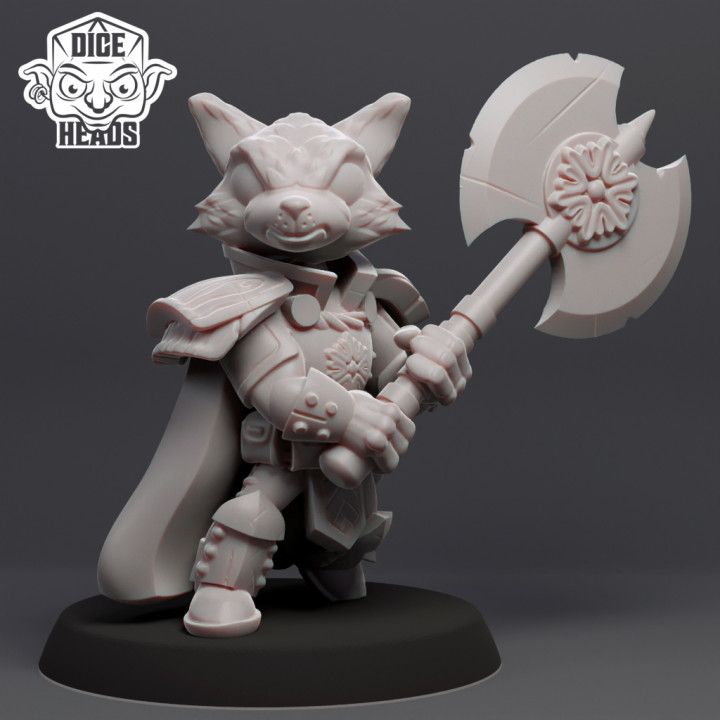 3D Printable Fox Fighters (25mm 10x variants) (pre-supported included ...
