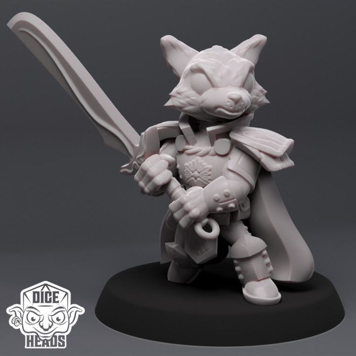 3D Printable Fox Fighters (25mm 10x variants) (pre-supported included ...