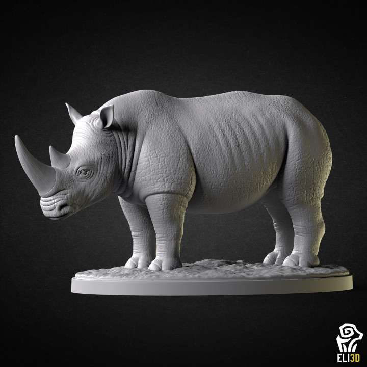 3D Printable Rhino by ELI 3D