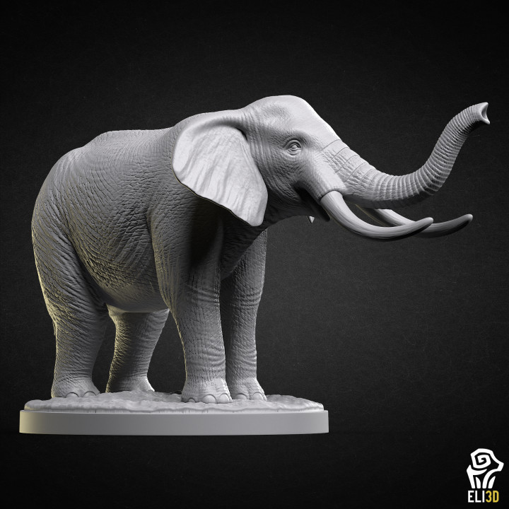 3D Printable Elephant - Animal by ELI 3D
